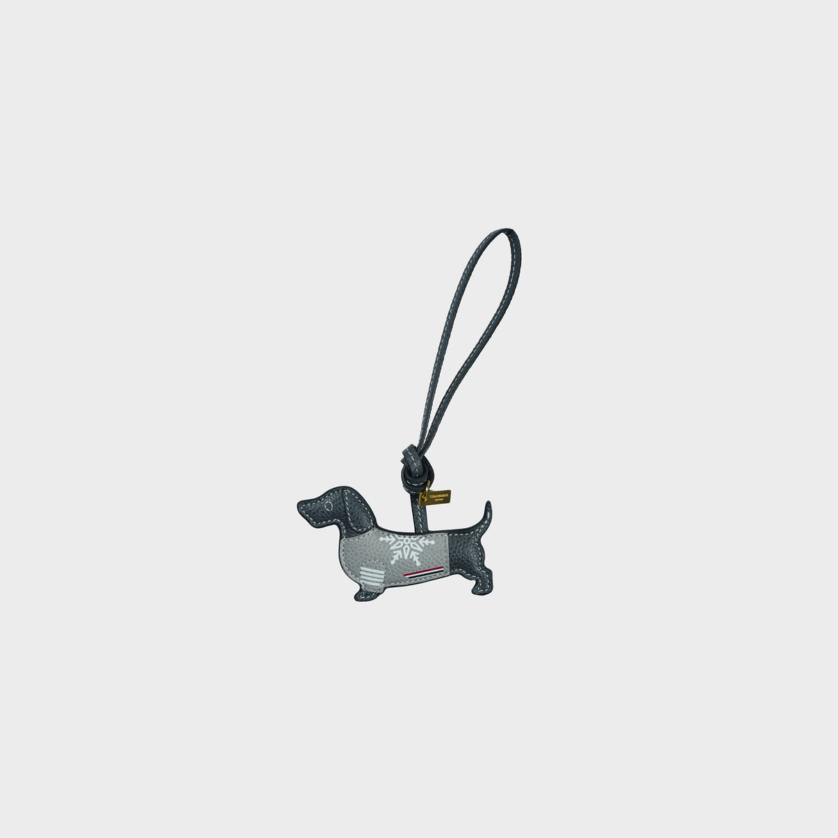 THOM BROWNE PUFFY HECTOR CHARM W/ SWEATER IN PEBBLE GRAIN LEATHER – mou ...