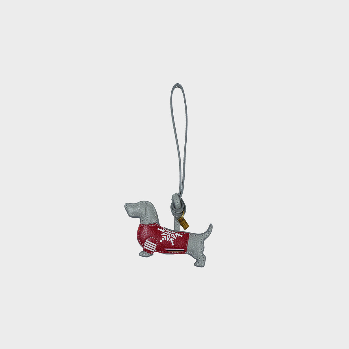 THOM BROWNE PUFFY HECTOR CHARM W/ SWEATER IN PEBBLE GRAIN LEATHER – mou ...